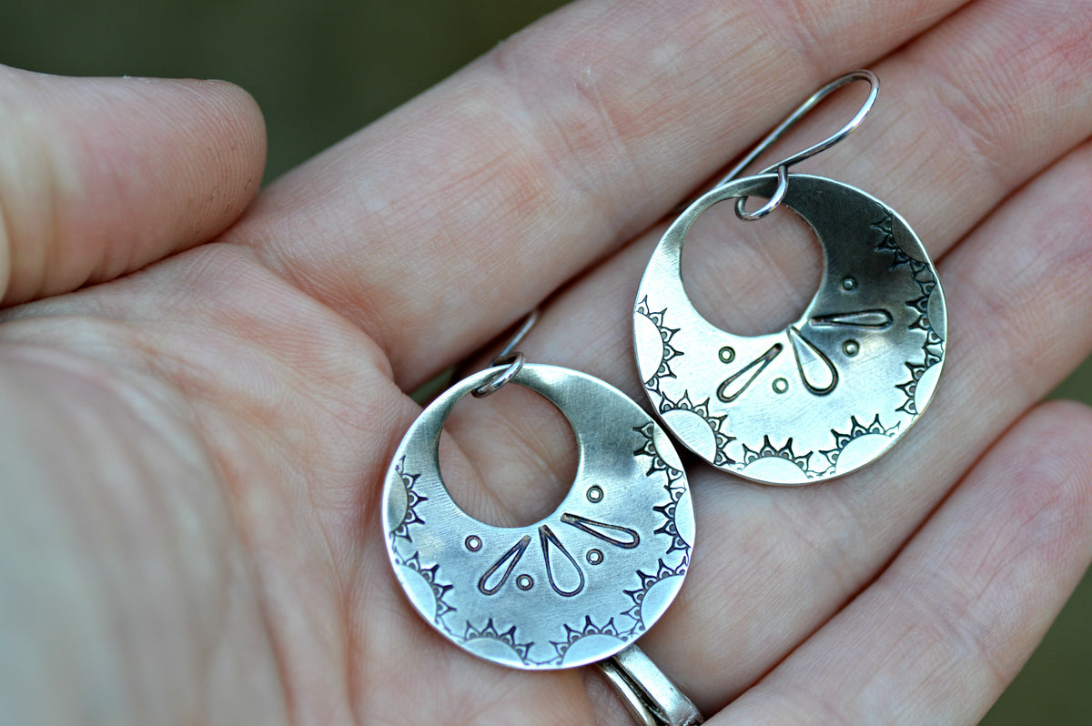Sterling silver "Sol" earrings – blueskyblackbird
